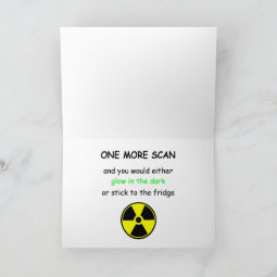 Congratulations radiation complete customize card | Zazzle