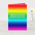 Congratulations rainbow card | Zazzle