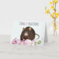 Congratulations Rat Card | Zazzle