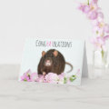 Congratulations Rat Card | Zazzle