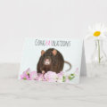 Congratulations Rat Card | Zazzle