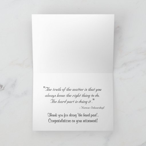 Congratulations Retirement Military Service Card | Zazzle