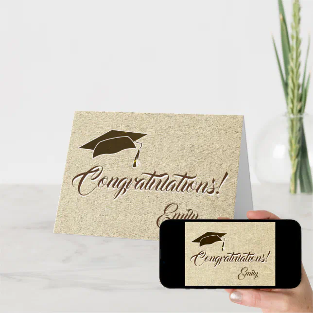 Congratulations Rustic Graduation Card | Zazzle