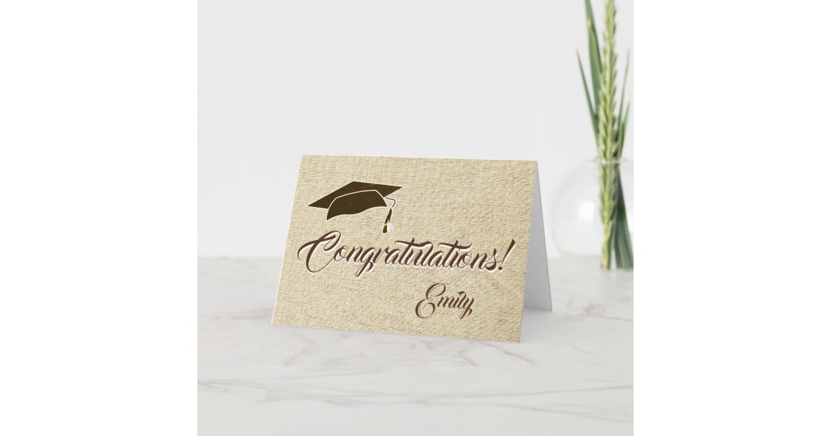 Congratulations Rustic Graduation Card | Zazzle