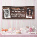 Congratulations Rustic Wood Graduation 2 - Photo Banner | Zazzle
