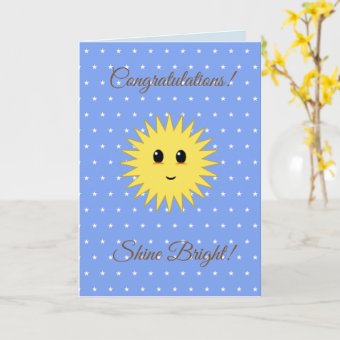 Congratulations Shine Bright Card | Zazzle
