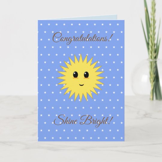 Congratulations Shine Bright Card | Zazzle.com
