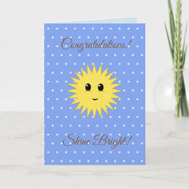 Congratulations Shine Bright Card | Zazzle