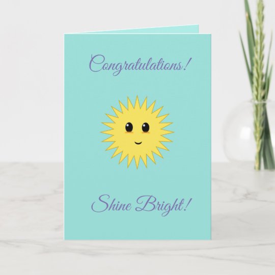 Congratulations Shine Bright Card | Zazzle.com
