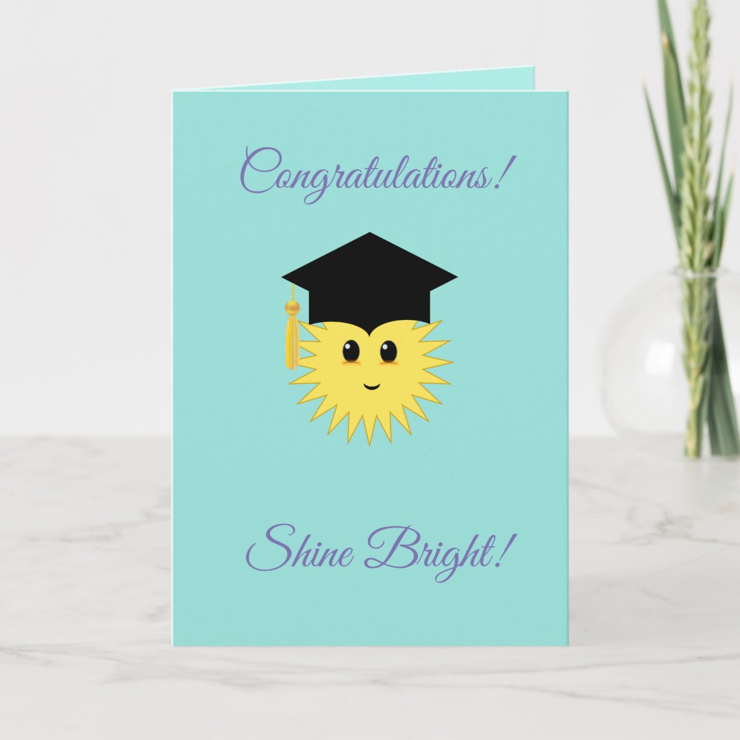 Congratulations Shine Bright Sun Card | Zazzle