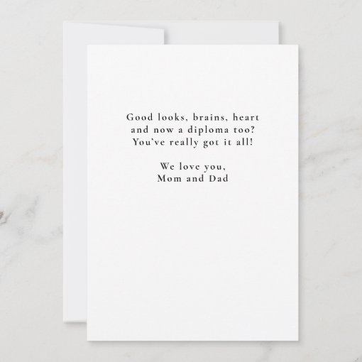 Congratulations Simple Graduate Photo Graduation Card | Zazzle