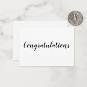 congratulations simple minimal text style card | Zazzle