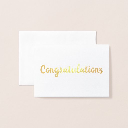 congratulations simple minimal text style card | Zazzle