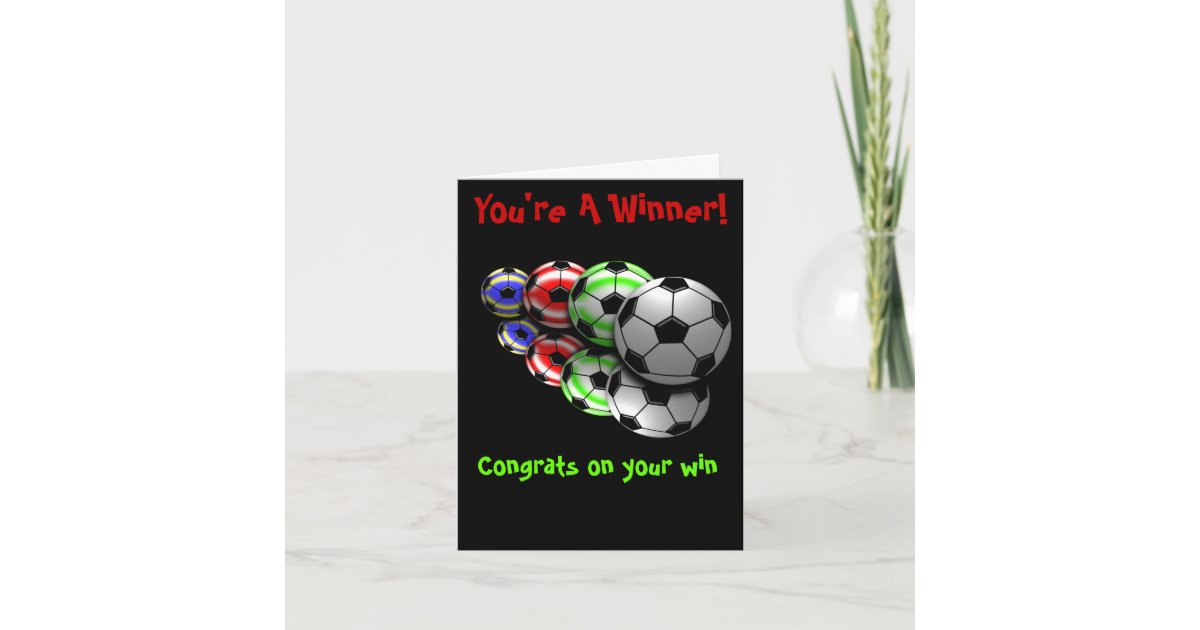 Congratulations Soccer Card | Zazzle