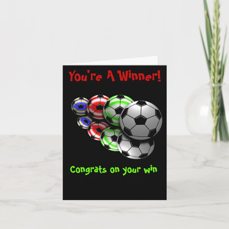 Congratulations Soccer Card | Zazzle