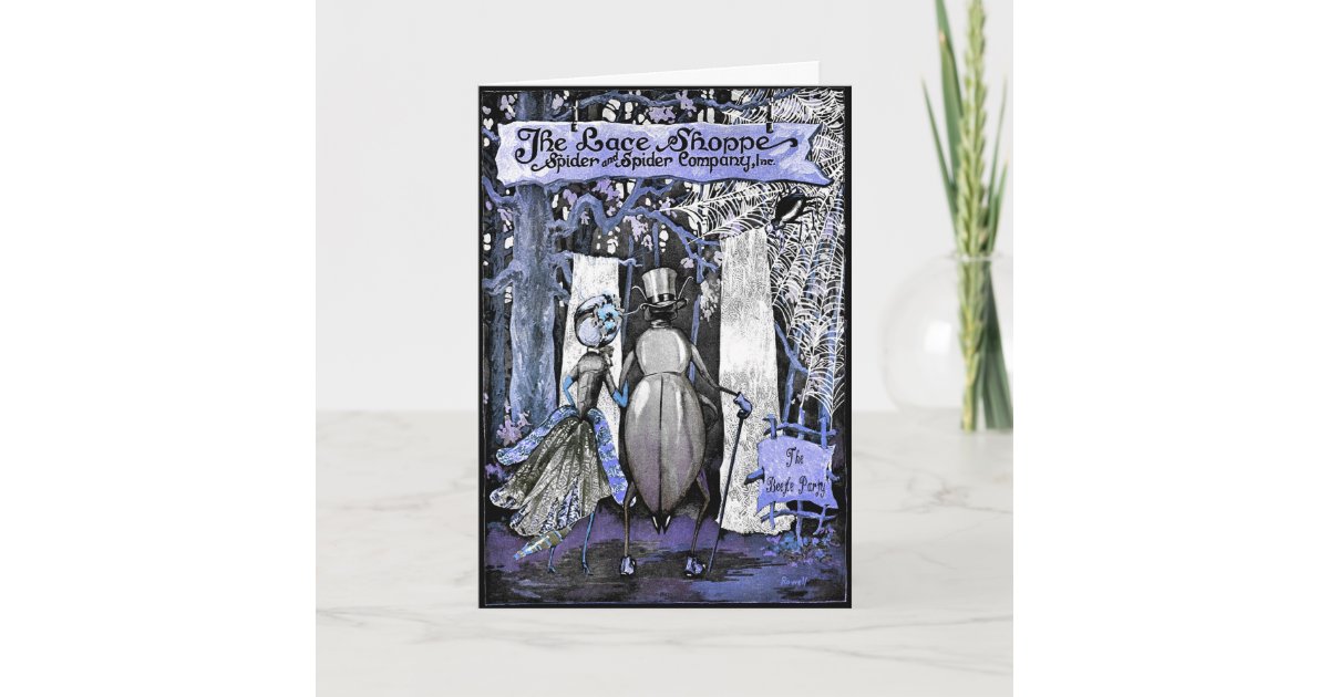 CONGRATULATIONS! SPOOKY BRIDE & GROOM GREETING CARD | Zazzle