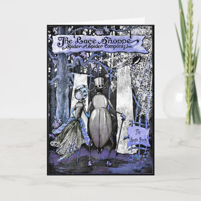 CONGRATULATIONS! SPOOKY BRIDE & GROOM GREETING CARD | Zazzle
