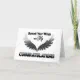 Congratulations, Spread Your Wings & Fly Card | Zazzle
