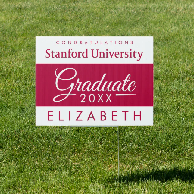 Congratulations Stanford Graduate Sign | Zazzle