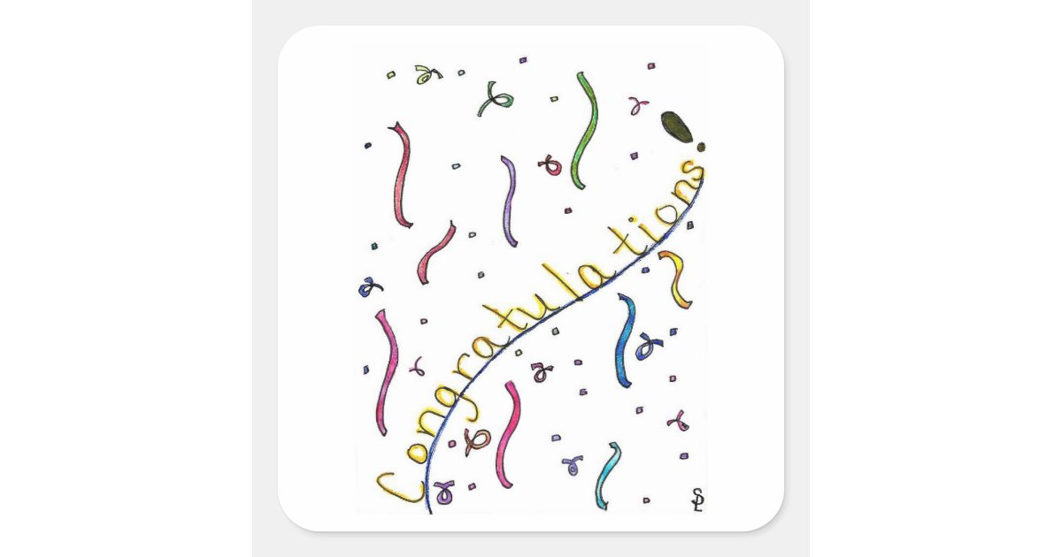 Congratulations stickers | Zazzle