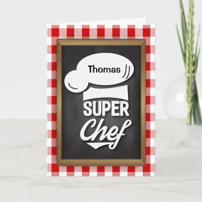 Congratulations Super Chef, Culinary School Grad Card | Zazzle