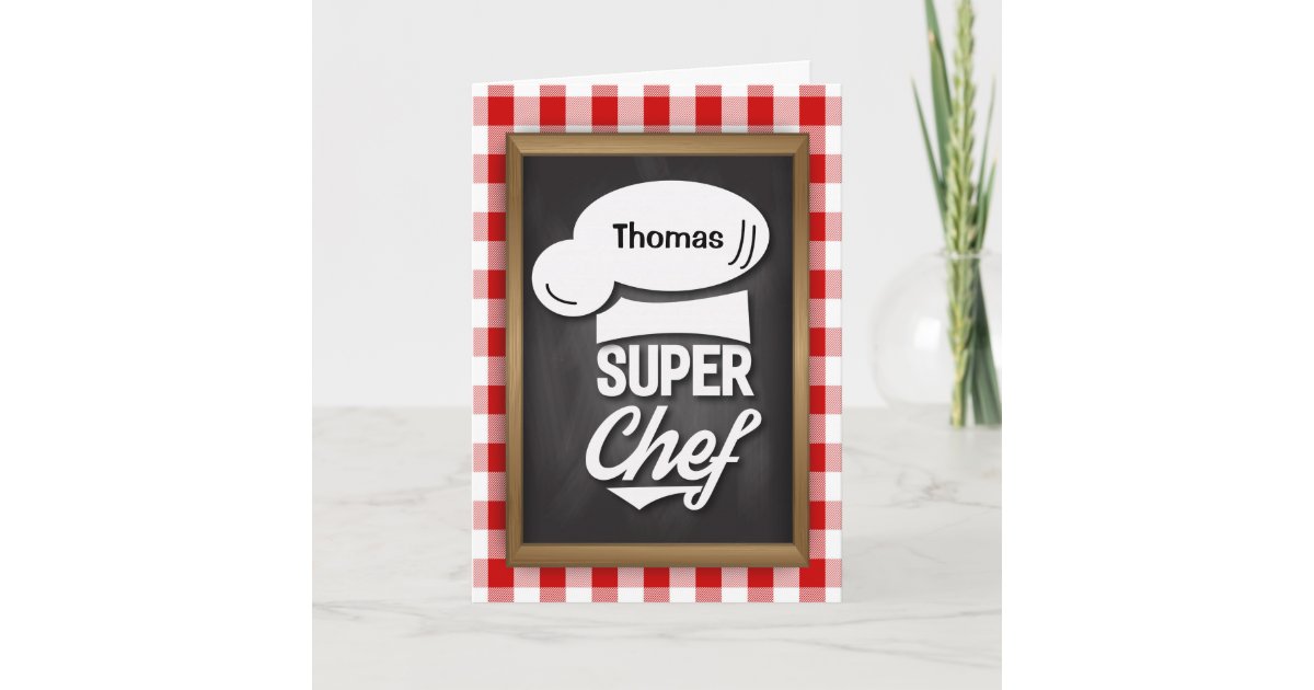 Congratulations Super Chef, Culinary School Grad Card | Zazzle