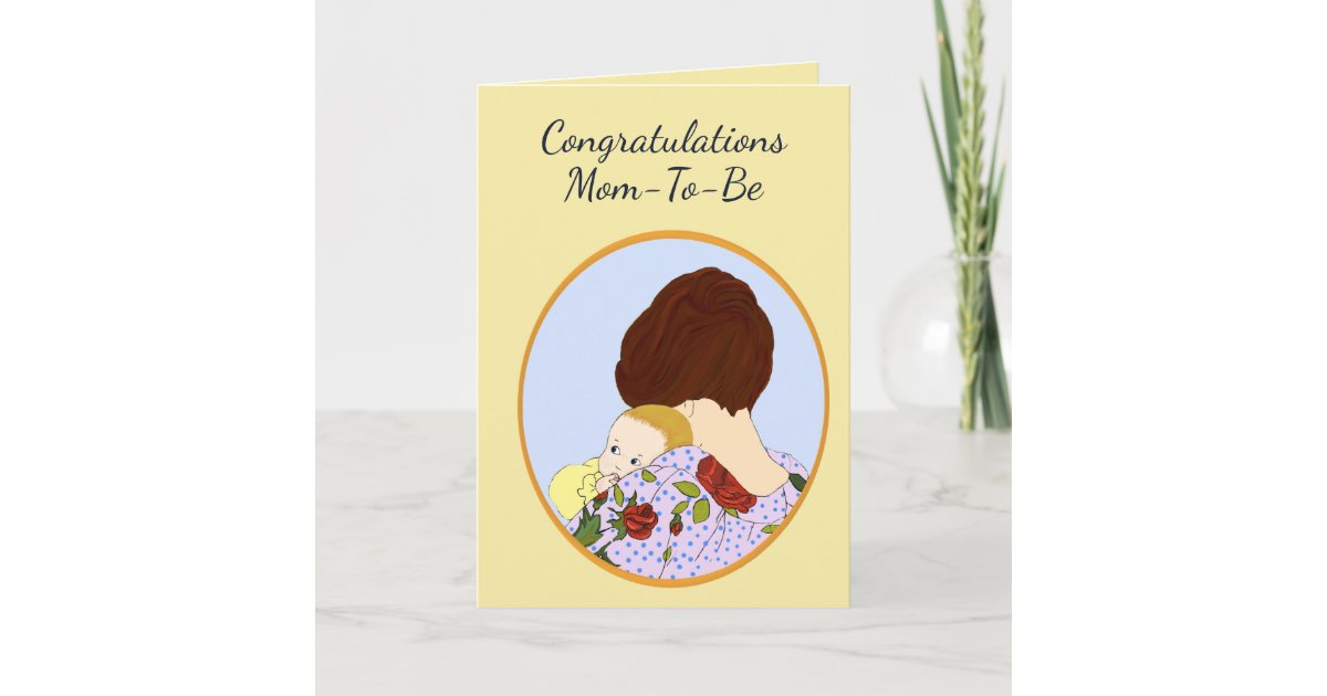Congratulations to Expectant Mother Card | Zazzle