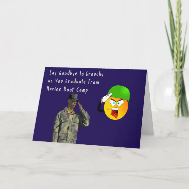 Congratulations to Marine Graduating Boot Camp Card | Zazzle