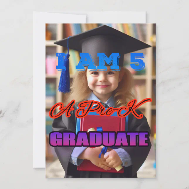 "Congratulations to our Pre-K Graduate! Invitation | Zazzle