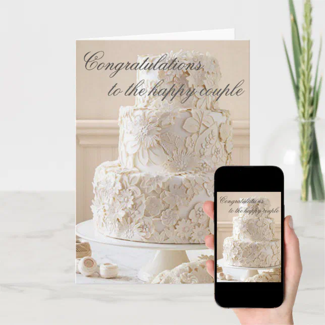 Congratulations to the happy couple card | Zazzle