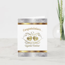 Congratulations to the Mr and Mrs Wedding Card | Zazzle