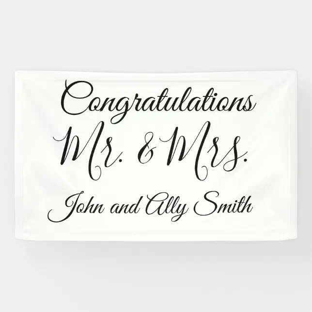 Congratulations to the New Mr. & Mrs. Banner | Zazzle