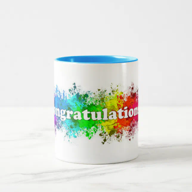 ***CONGRATULATIONS*** Two-Tone COFFEE MUG | Zazzle