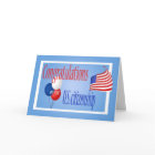 Congratulations US Citizenship US Flag Card | Zazzle