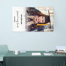 Congratulations Vertical Photo Graduation Party Banner | Zazzle