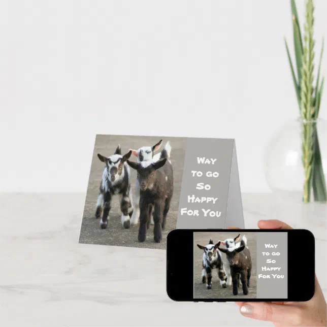 "CONGRATULATIONS" ****WAY TO GO**** CARD | Zazzle