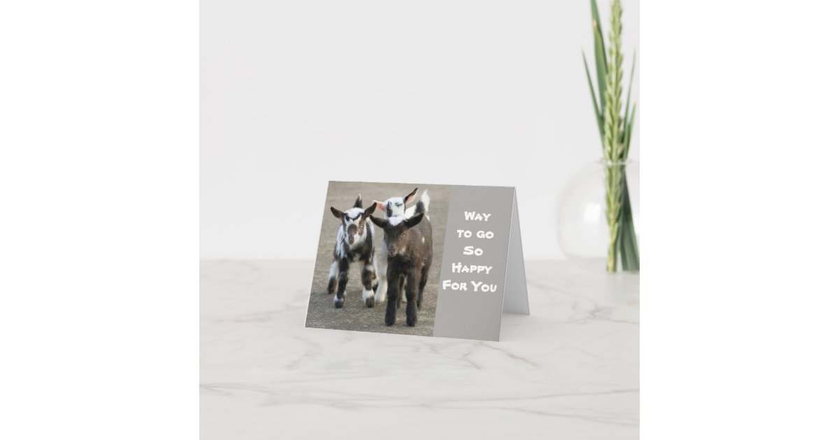 "CONGRATULATIONS" ****WAY TO GO**** CARD | Zazzle