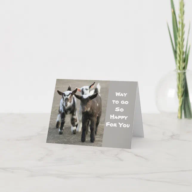 "CONGRATULATIONS" ****WAY TO GO**** CARD | Zazzle