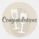 Congratulations Wedding Sticker | Zazzle