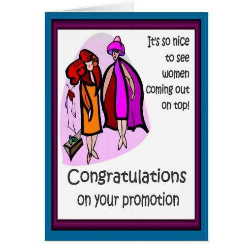 Congratulations! Women on top Card | Zazzle