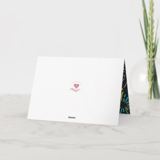 Congratulations, WOOO HOOO! with Fireworks and Sta Thank You Card | Zazzle
