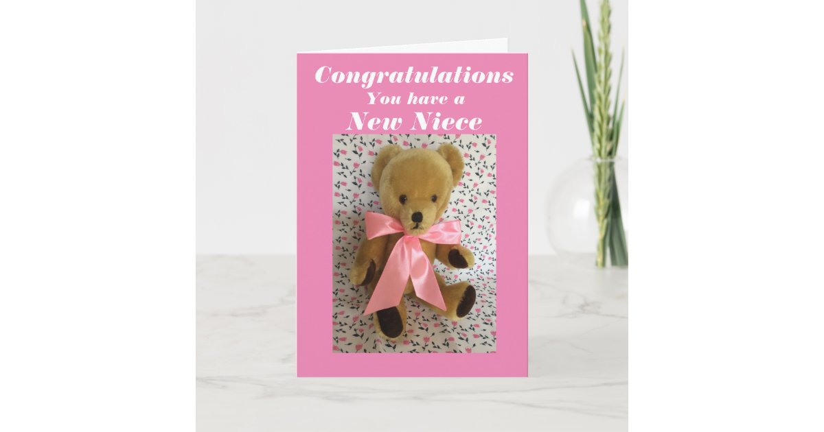 Congratulations you have a new niece card | Zazzle