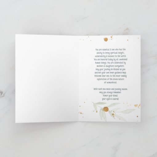 Congratulations! You have a period Card | Zazzle