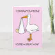Congratulations You're a Great Aunt to Baby Girl Card | Zazzle