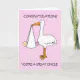 Congratulations You're a Great Uncle to Baby Girl Card | Zazzle