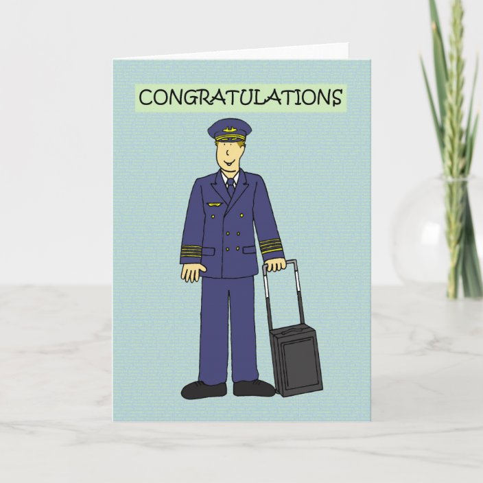 Congratulations You're a Pilot Card | Zazzle.com
