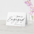 Congratulations You're Engaged Engagement Card | Zazzle