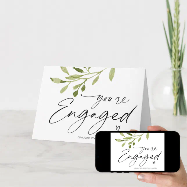 Congratulations You're Engaged Future Mr & Mrs Card | Zazzle