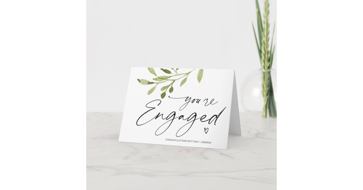 Congratulations You're Engaged Future Mr & Mrs Card | Zazzle