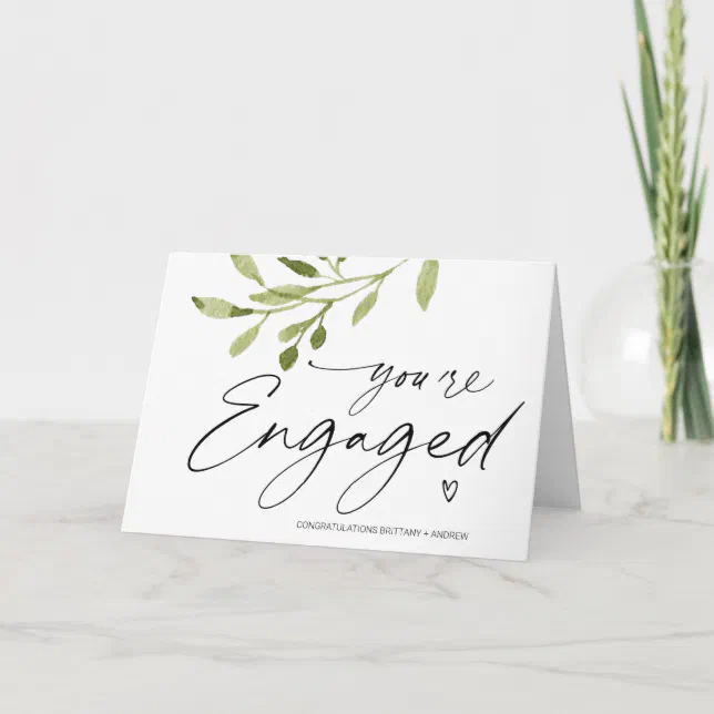Congratulations You're Engaged Future Mr & Mrs Card | Zazzle